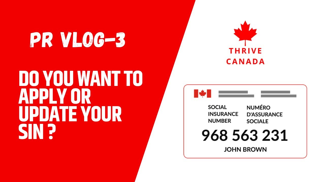 #PRVlog3 How to apply Canada SIN (Social Insurance Number) Online in ...