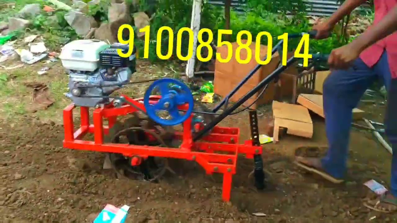single wheel cultivator Khammam 9515901702 - YouTube