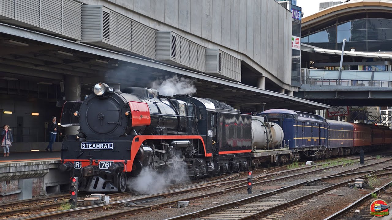 Steamrail - Private Charter with R761, 2016 - YouTube