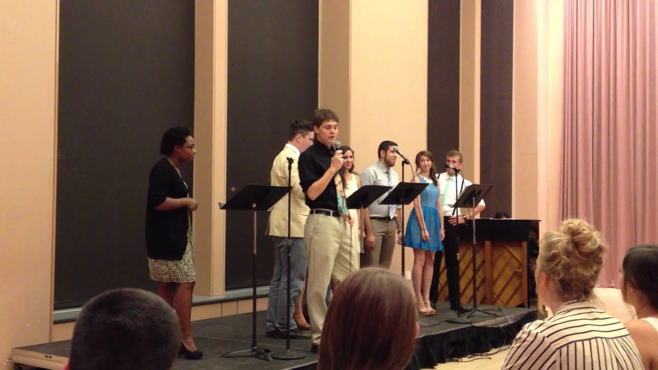 Singing Hoosiers Coffeehouse 2012 Emcees - YouTube