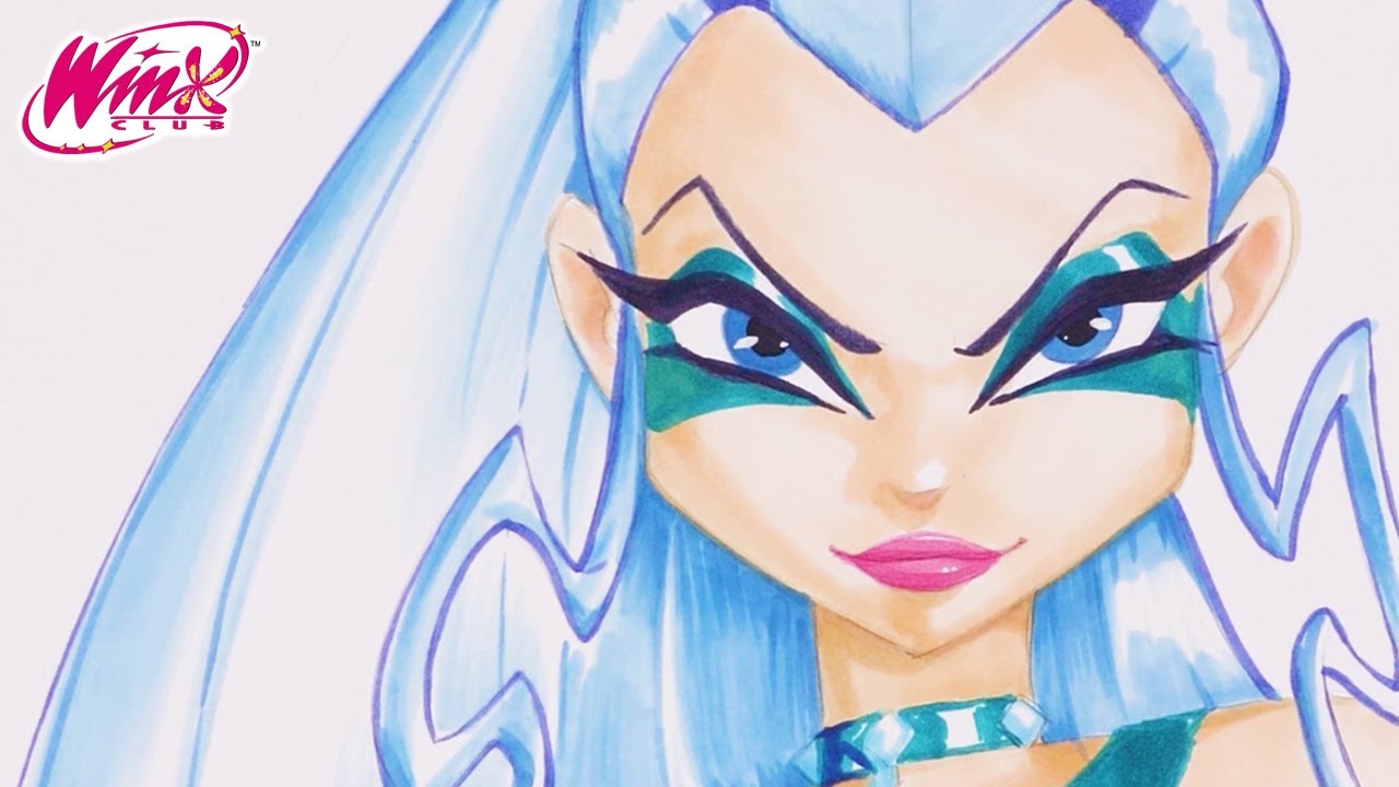 Winx Club - Draw and colour Icy - YouTube