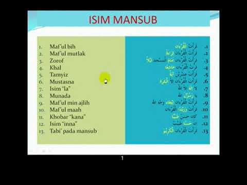 Belajar Bahasa Arab (34) - Isim Mansub | Java Pustaka - YouTube