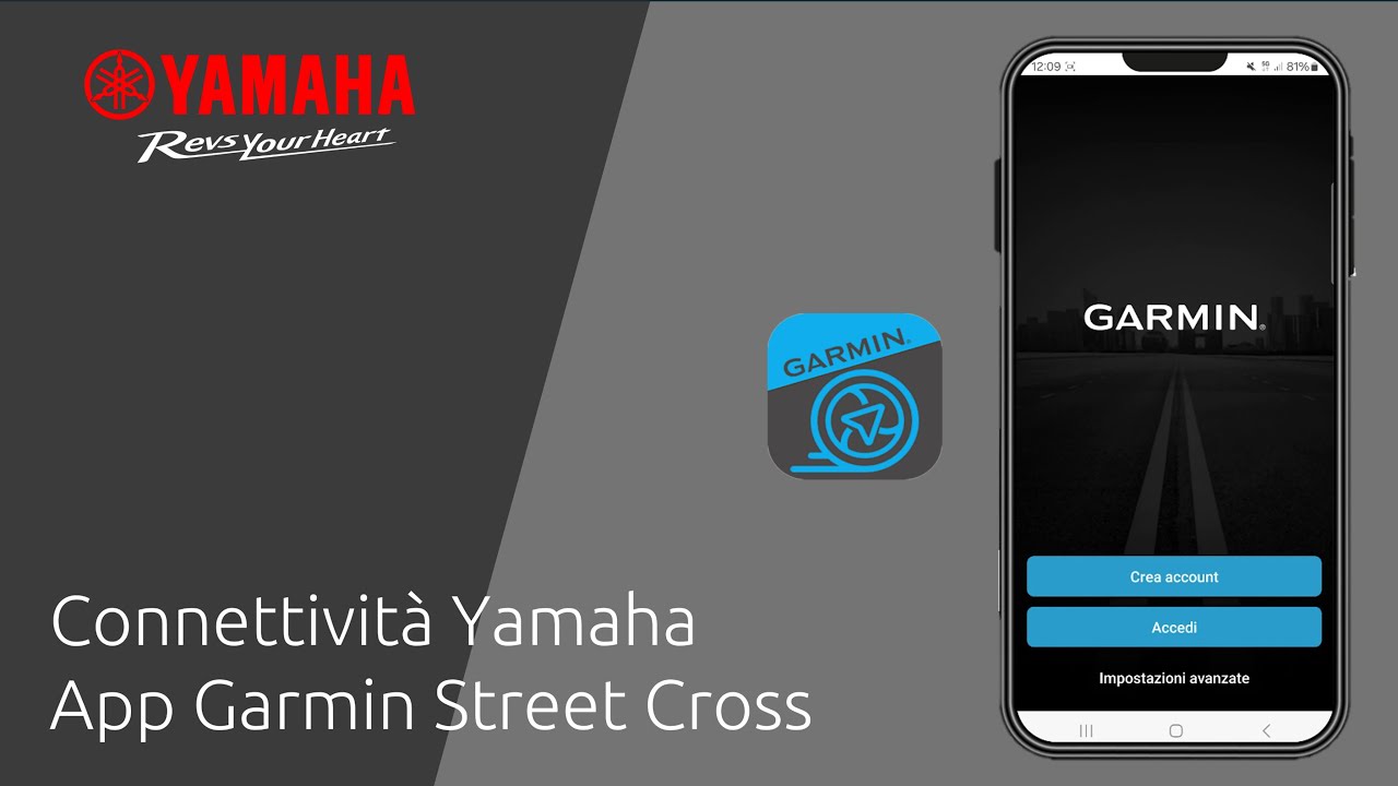 Yamaha Connectivity: Garmin Street Cross app (IT) - YouTube