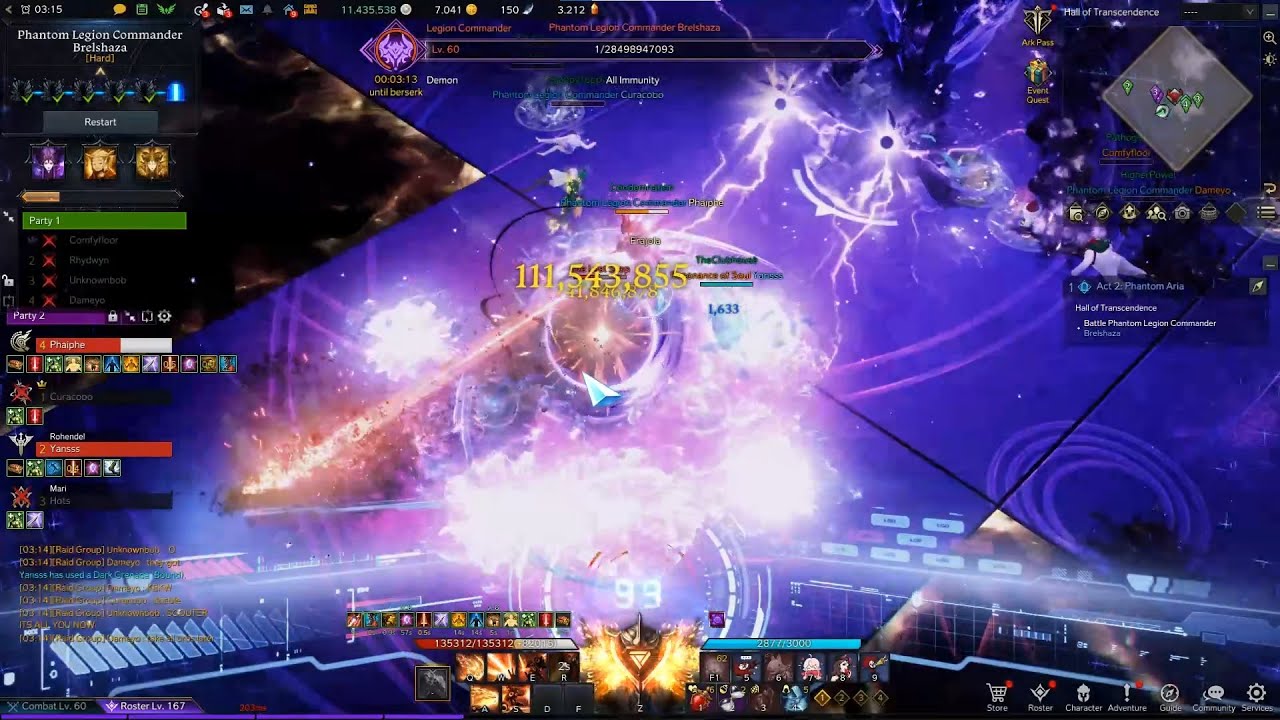 LOST ARK - BRELSHAZA HARD MODE GATE 6 - CLEARING WITH A SCOUTER BEING ...