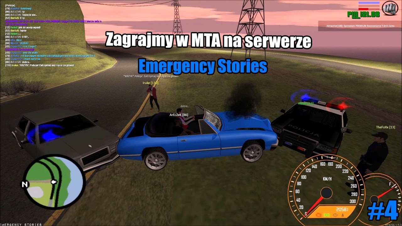 Zagrajmy w mta ,,Emergency Stories'' ,,Pościg Policyjny'' #4 - YouTube