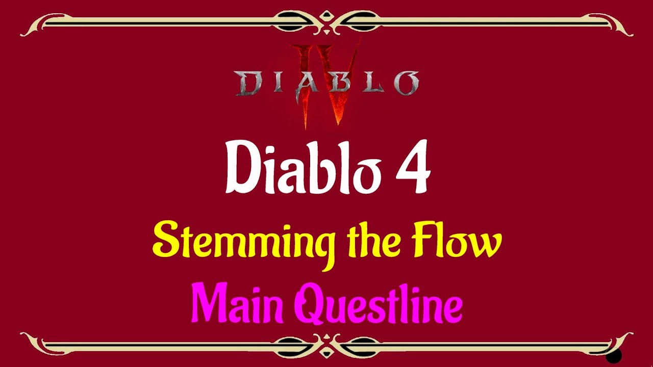 Let's Play - Diablo IV - Main Story - Stemming the Flow (Feral Nature ...