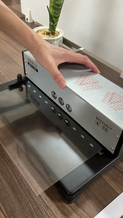 How to use the clip binding machine#binding machine - YouTube