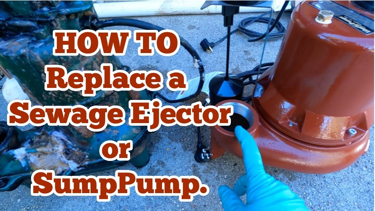How to replace a broken ejector or sump pump. - YouTube