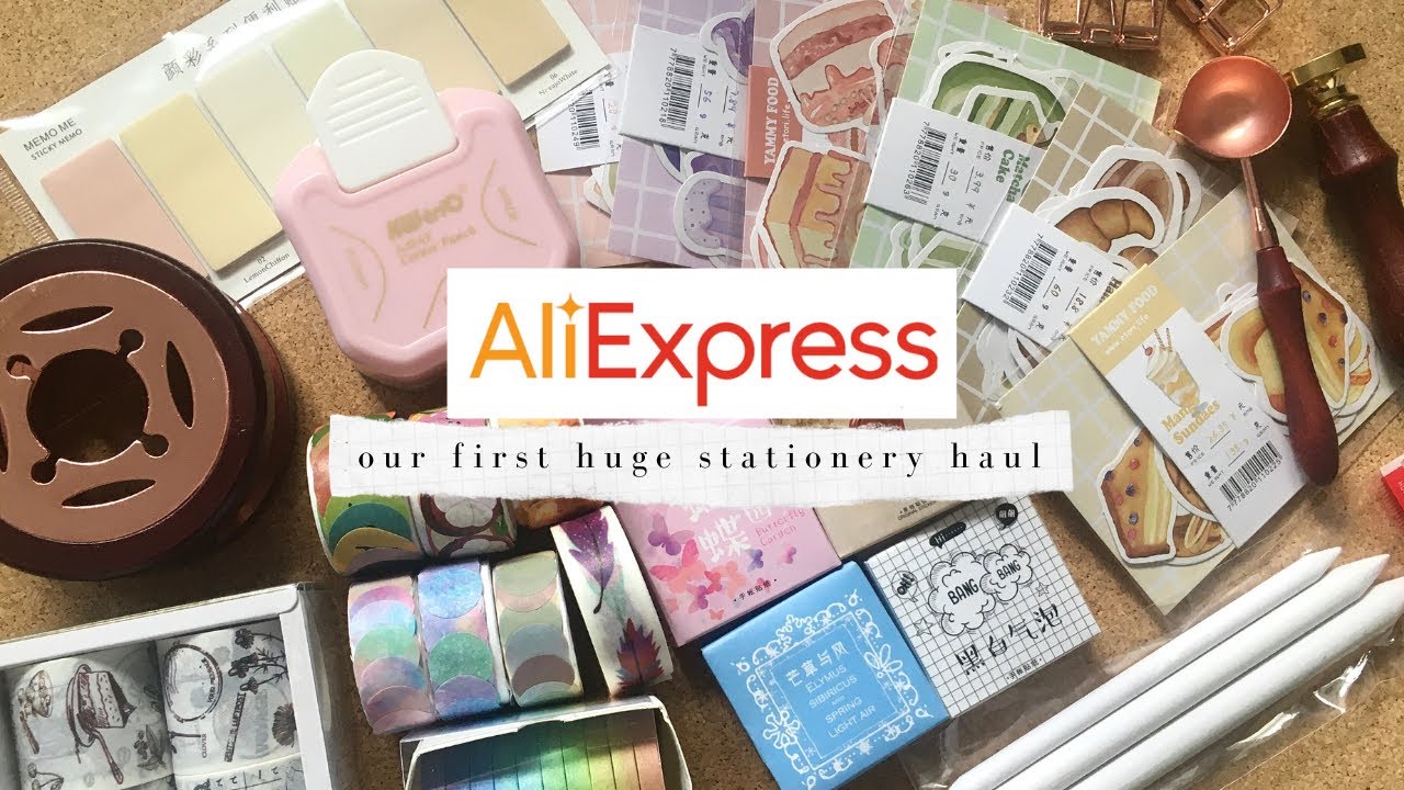 HUGE ALIEXPRESS STATIONERY & SCRAPBOOKING HAUL! | Stickers, Washi Tapes ...