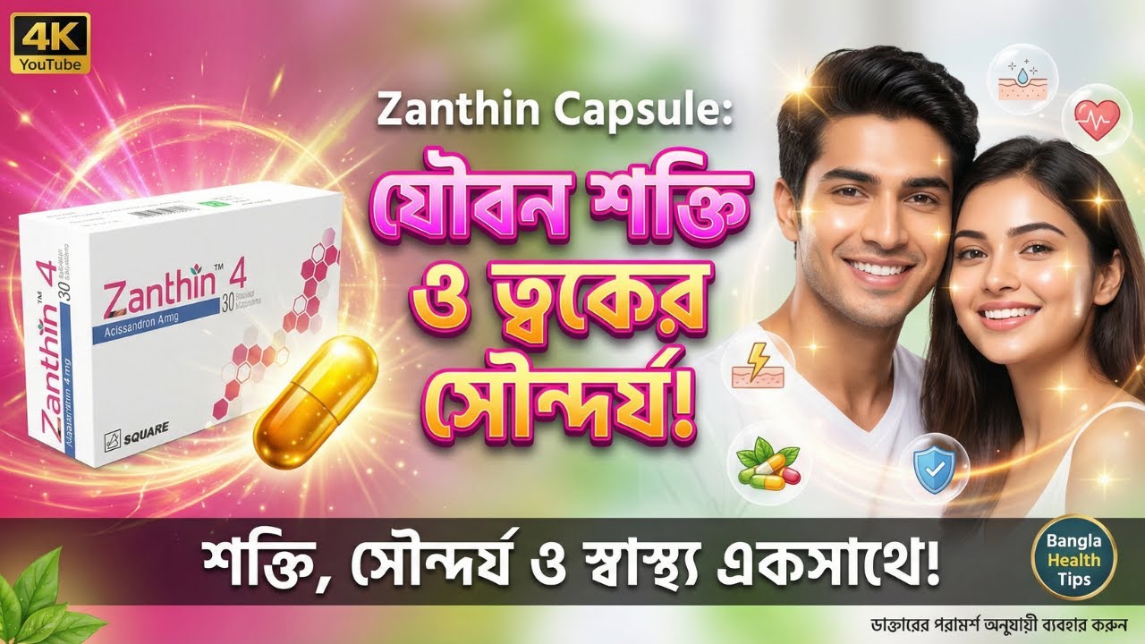 যৌবন শক্তি ও ত্বকের সৌন্দর্য বৃদ্ধিতে | Zanthin Capsule 4 mg Review ...