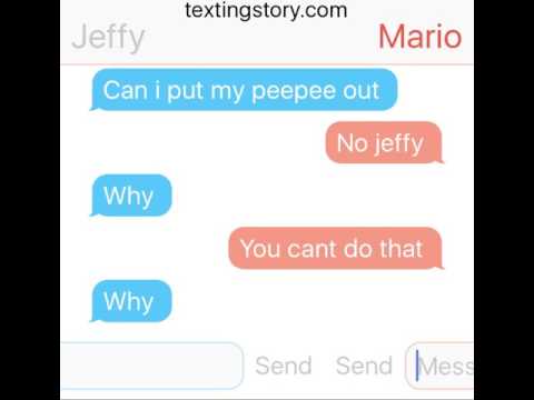 Jeffy and mario text - YouTube