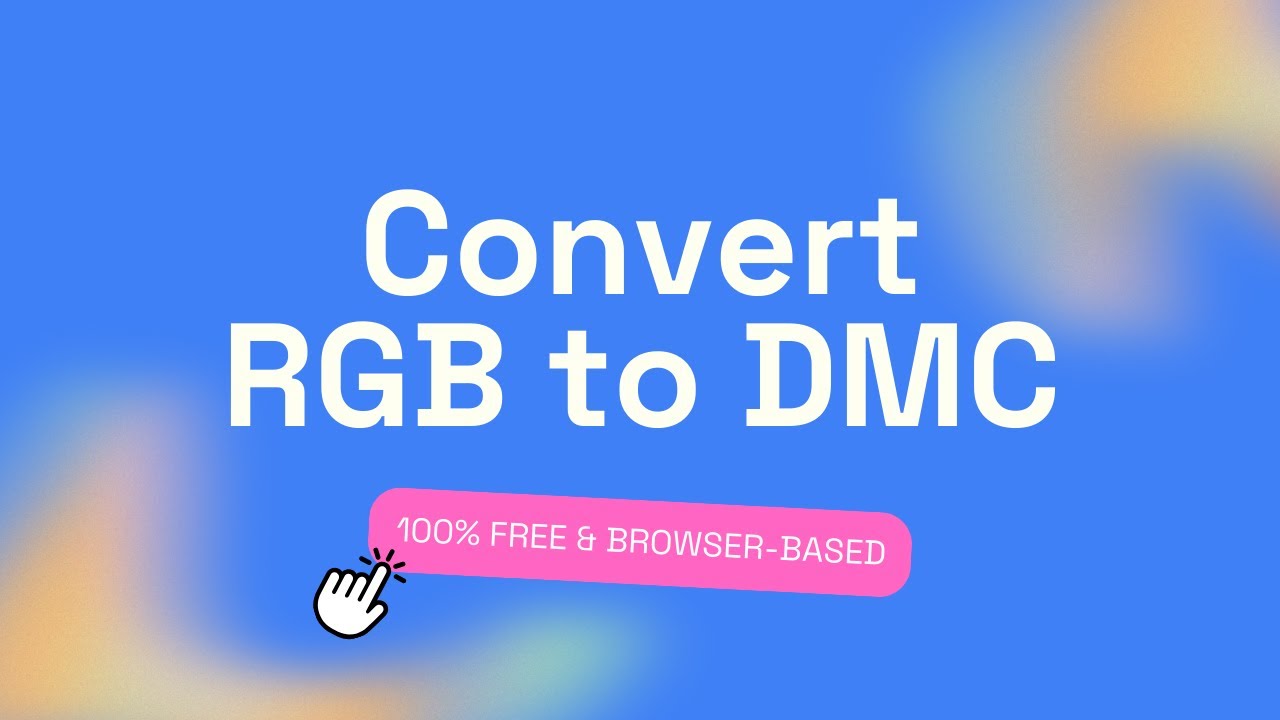 How to convert RGB colors to DMC format - YouTube