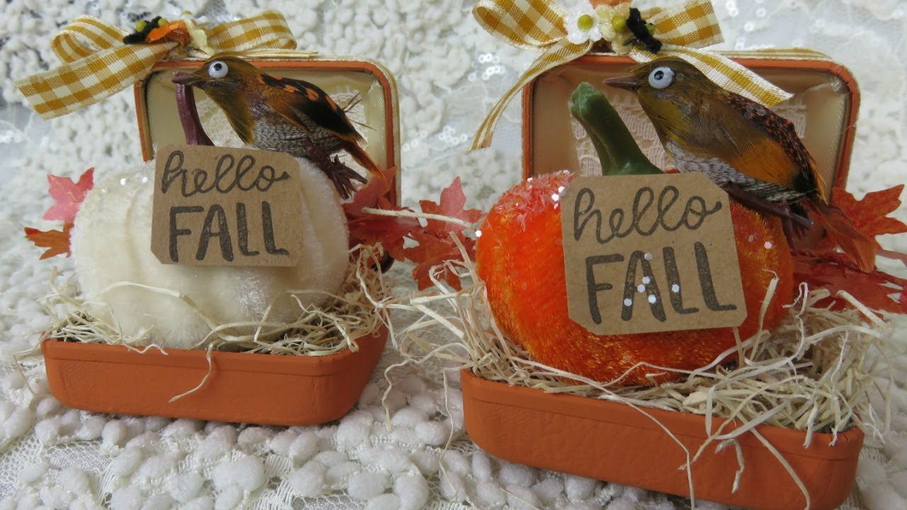 FALL decor Transform a Jewel Box CRAFTING TUTORIAL - YouTube