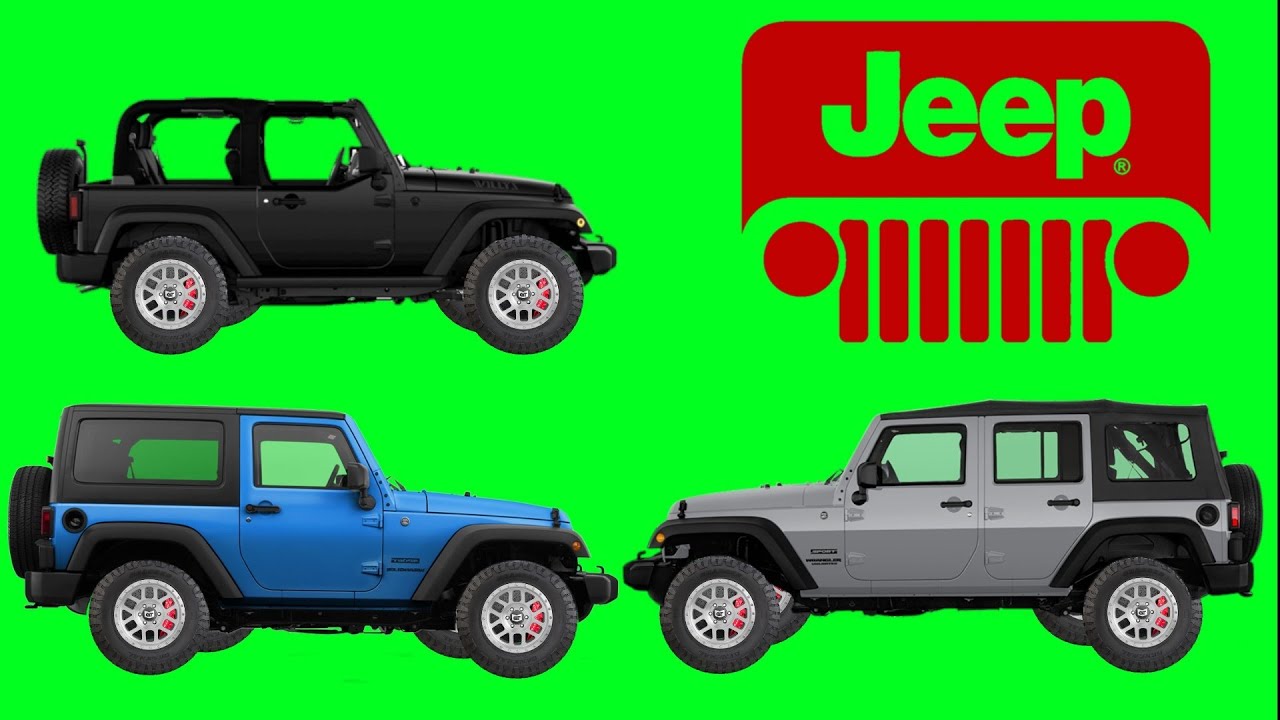 Jeep car green screen/green screen background video effects HD/3d/VFX ...