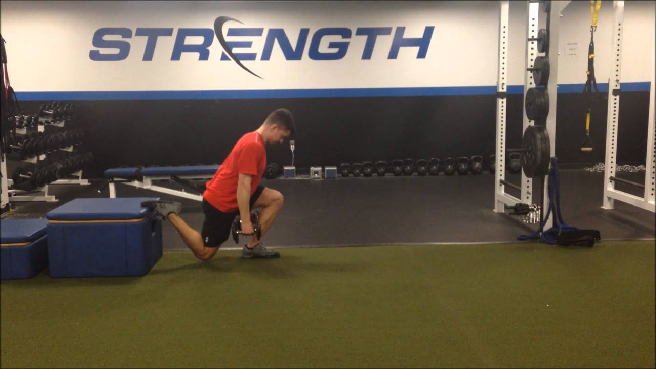 DUMBBELL REAR FOOT ELEVATED SPLIT SQUAT WITH PAUSE - YouTube