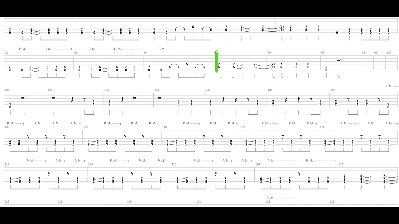 Breadfan Tab by Metallica + Guitar only + Guitar tab - YouTube