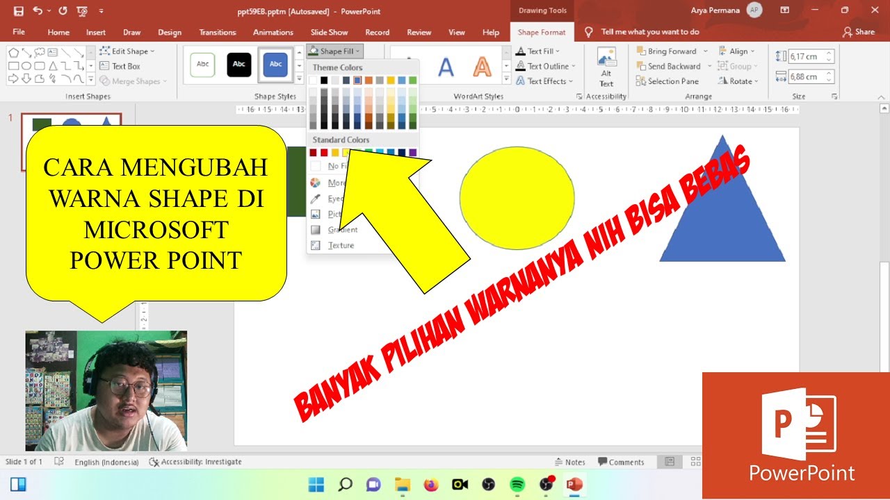 Cara Mengubah Warna Shape Fill dan Outline Dengan Sangat Mudah di ...