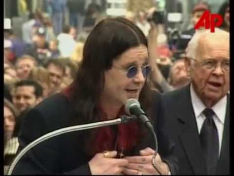Ozzy Osbourne Walk of Fame Induction Ft. Marilyn Manson Speech - YouTube