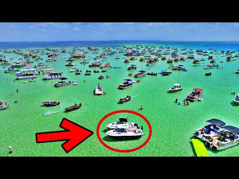Florida’s Wildest Sandbar – Crab Island, Destin [Cross Country Trip EP. 5]