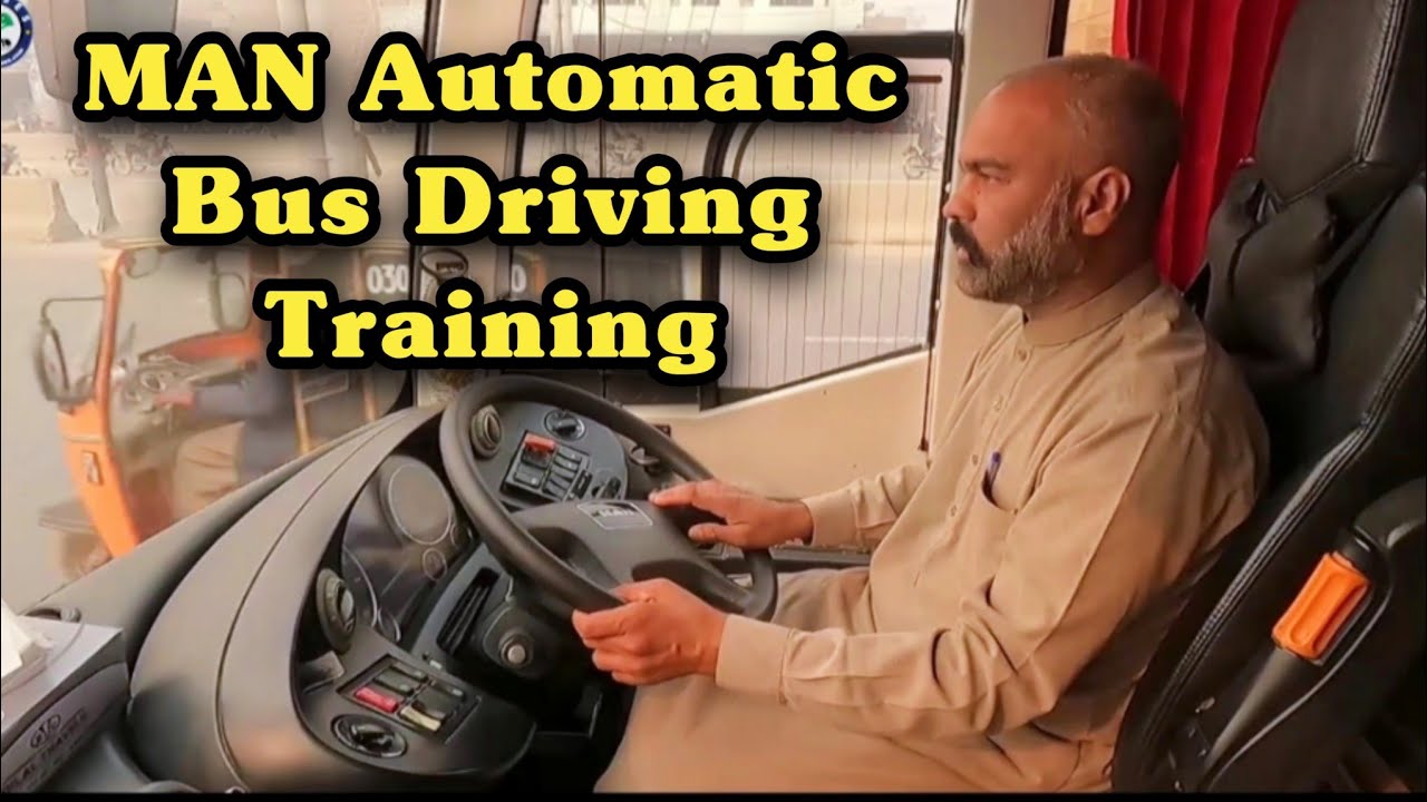MAN Automatic Bus Driving Training Part 1 - YouTube