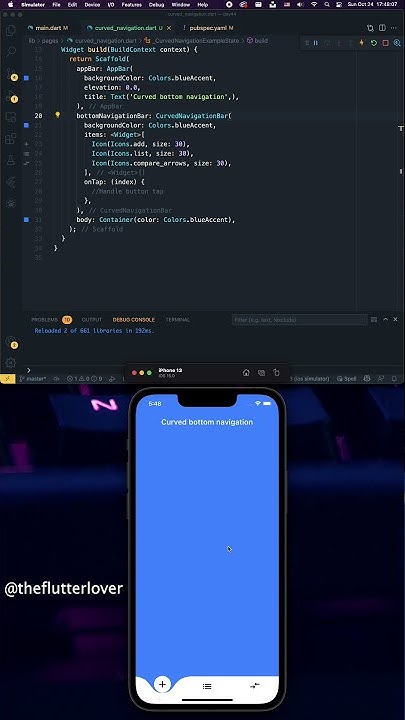 Flutter UI | Curved Navigation Bar Package Example - YouTube