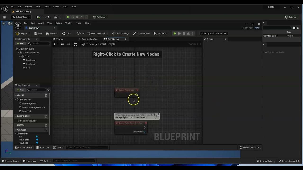 Unreal Engine 5 Blueprint Tutorial Flashing Light #1 - YouTube