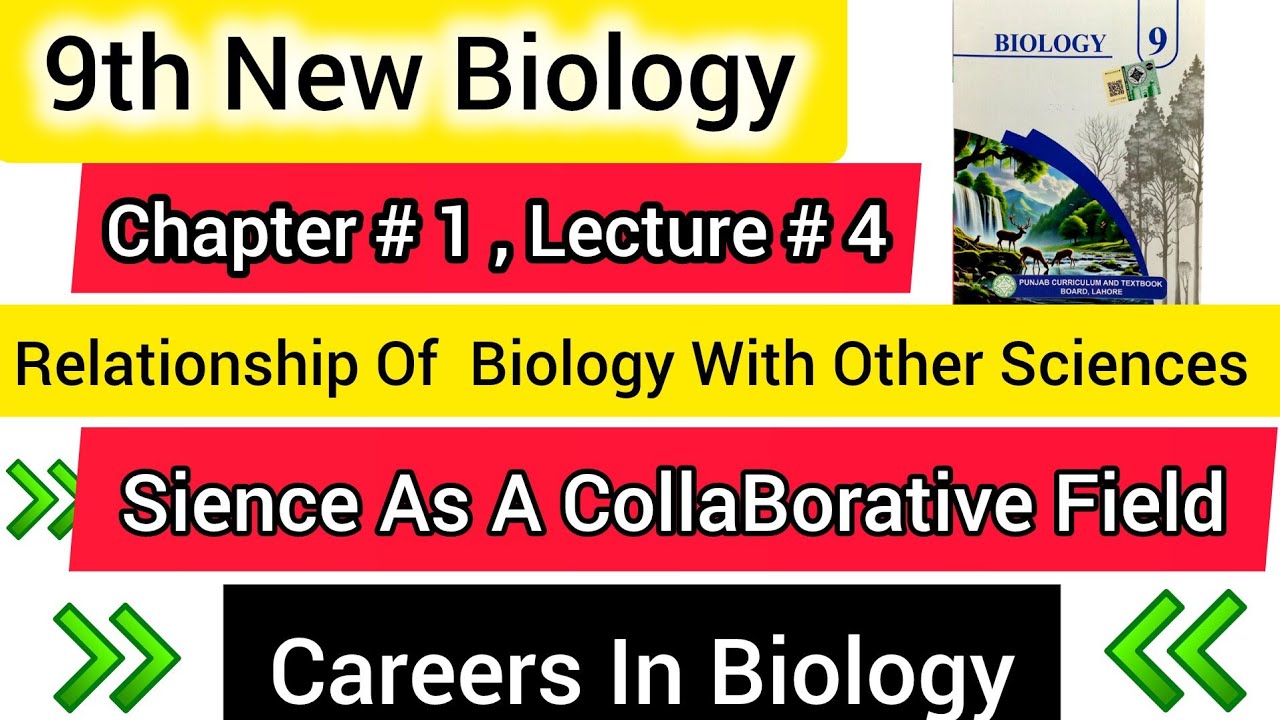 9Th Class Biology New Book 2025 ||PCTВ ||Chapter 1 ||Lecture 4 ||9th ...