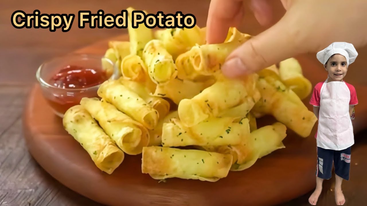 3 Ingredients, Double Crispy Fried Potatoes | Potato Snacks | Potato ...