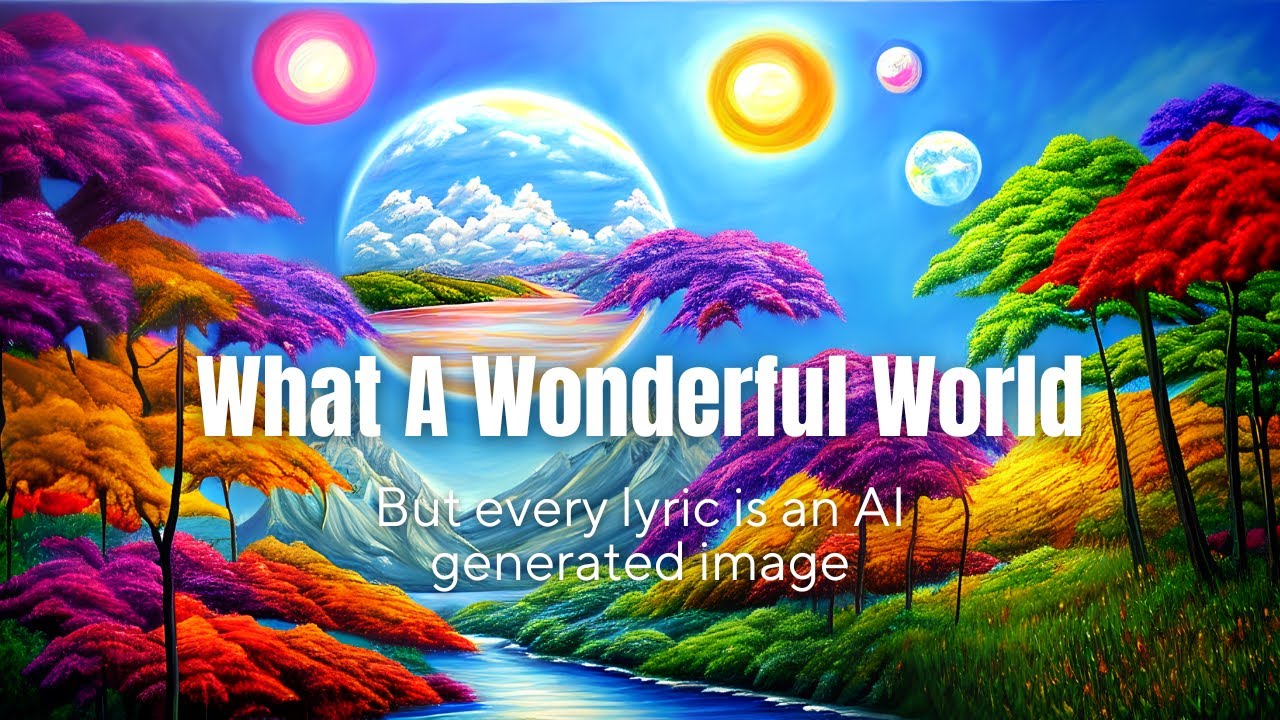 What A Wonderful World, but every lyric is an AI-generated image - YouTube
