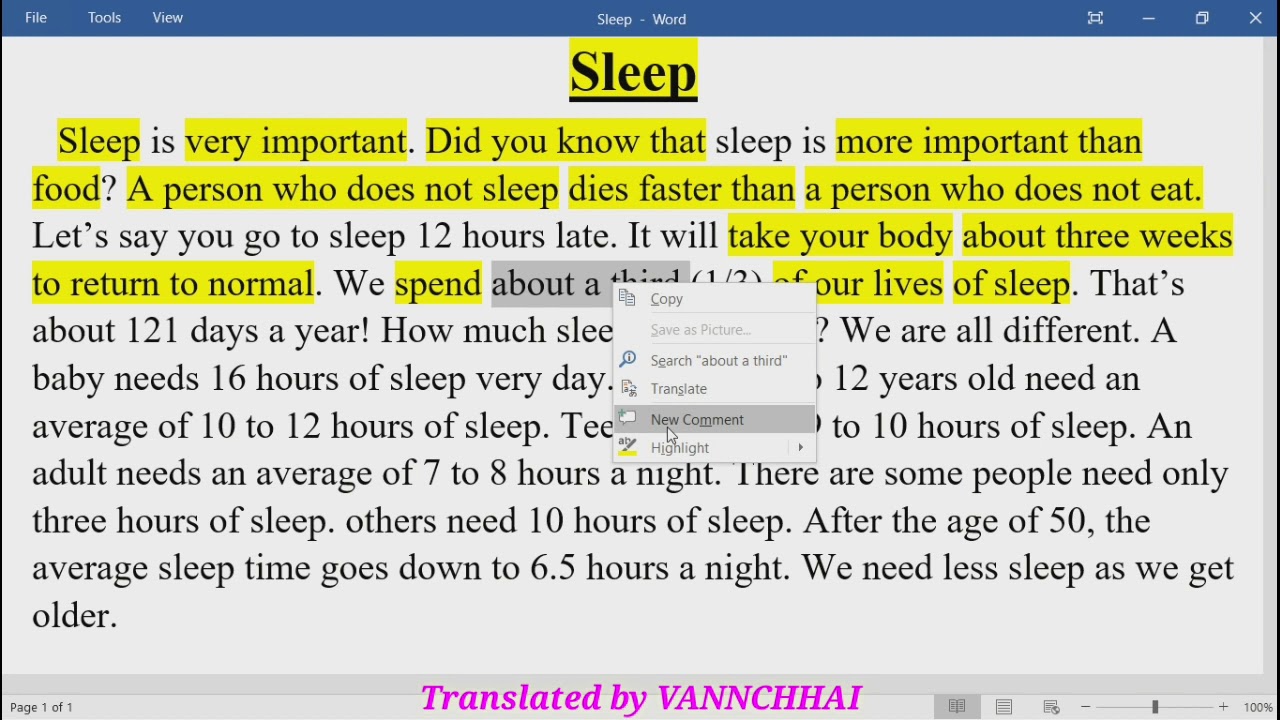 A short topic, 2021/ English translation as KHMER2021_SleeP/ - YouTube