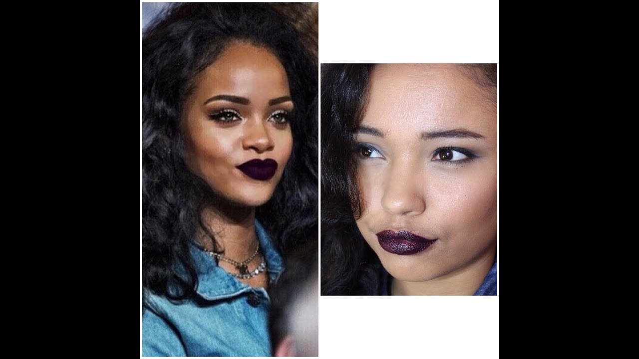 Rihanna Vampy Lip Makeup Tutorial | Vicky J - YouTube