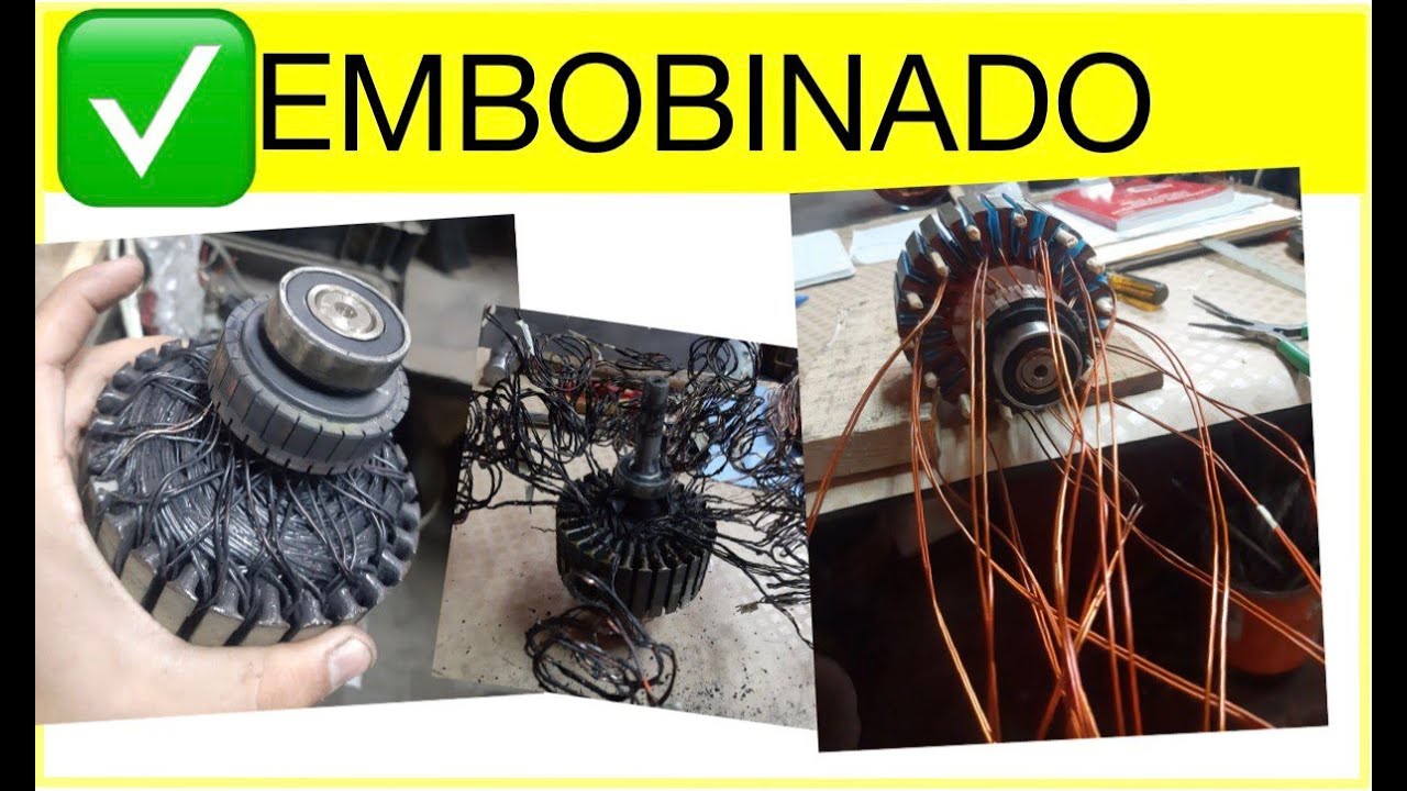 ⚡ EMBOBINADO DE ARMADURA motor de corriente directa CC utilizado en las ...