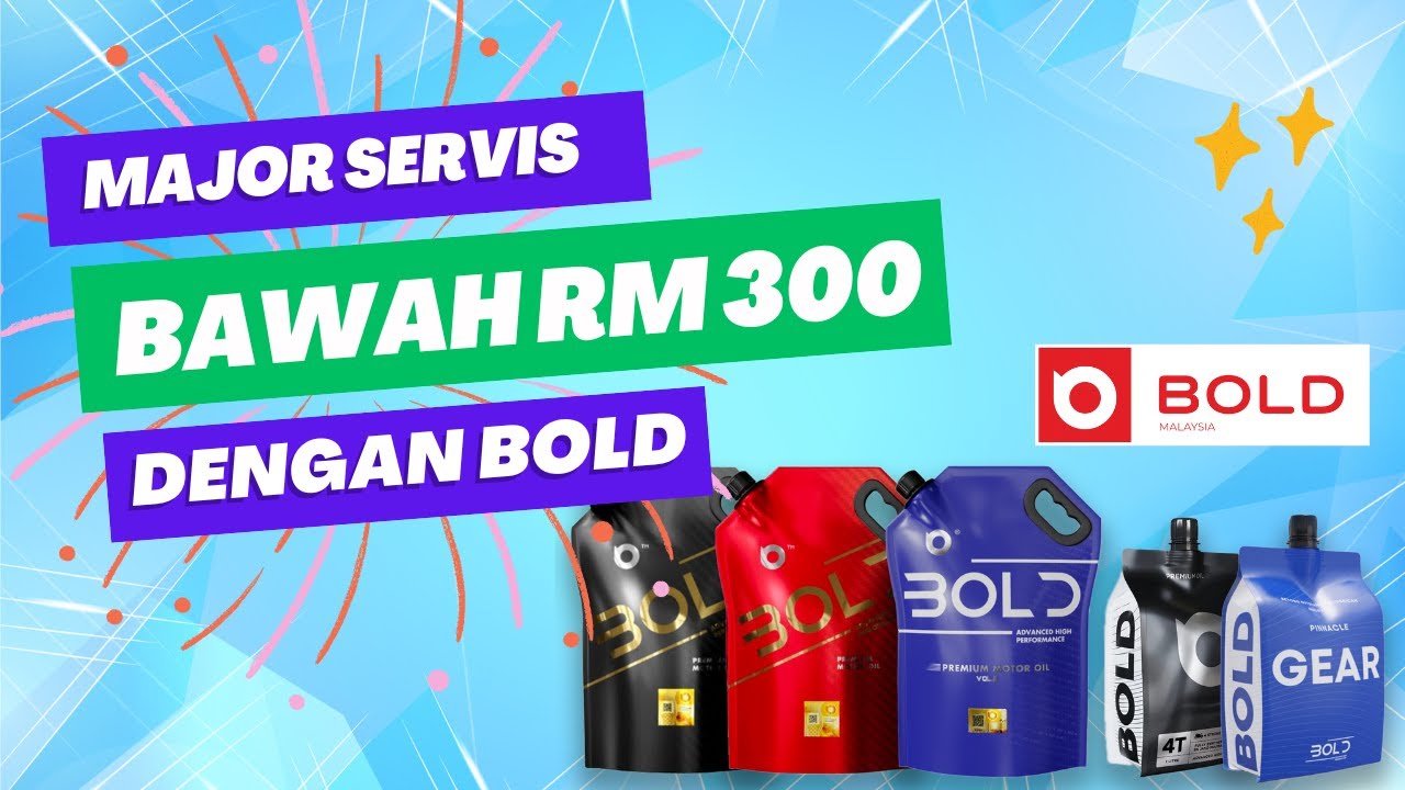 Major servis kereta bawah rm 300 siap semua dengan Minyak Hitam Bold ...