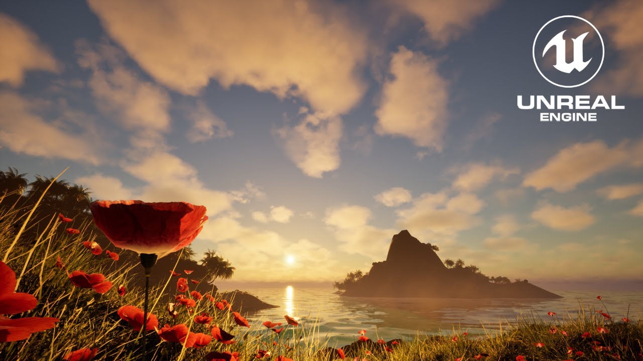 Island Background Timelapse in UE5 - YouTube