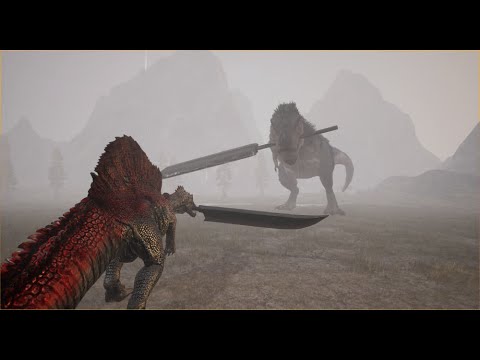 Dinoblade DINOSAURS FIGHTING WITH SWORDS! Souls like game in the making ...
