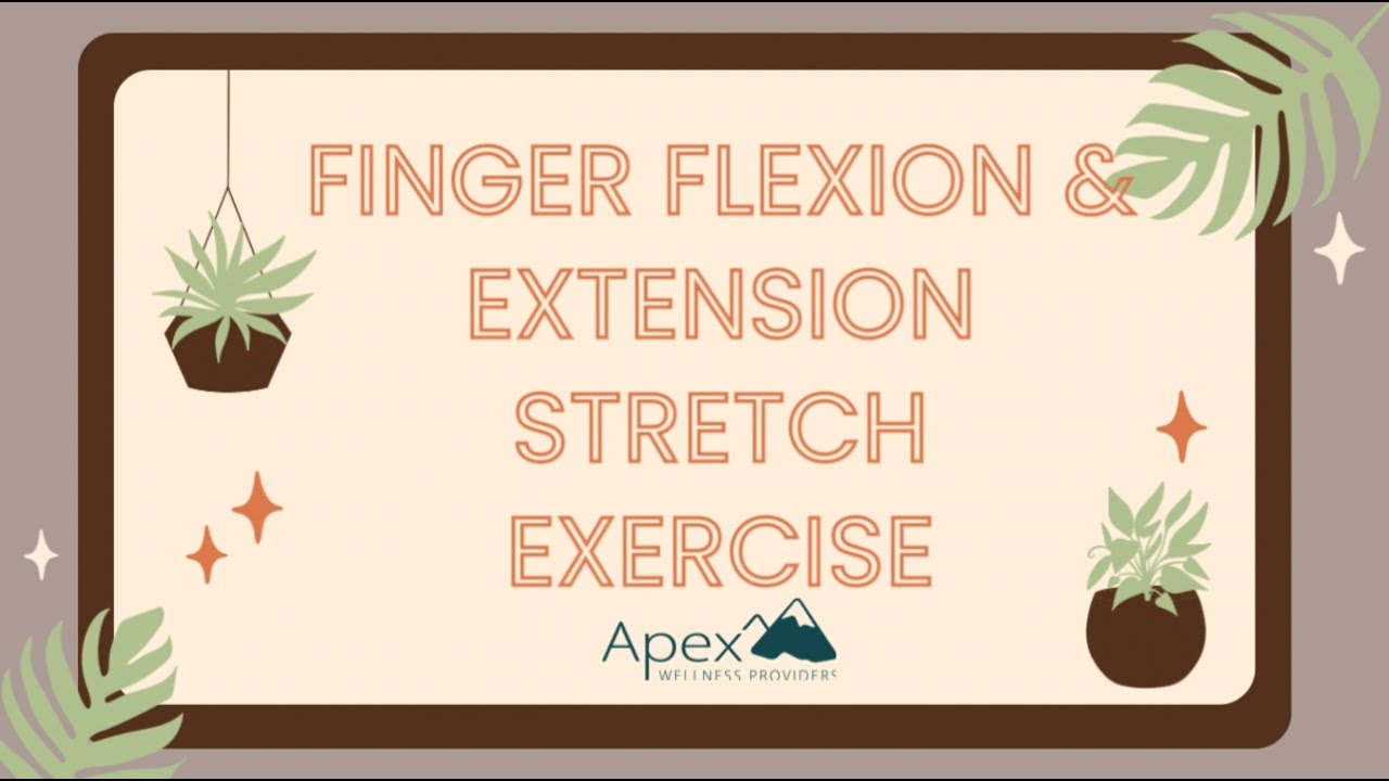 Finger Flexion and Extension Exercises - YouTube
