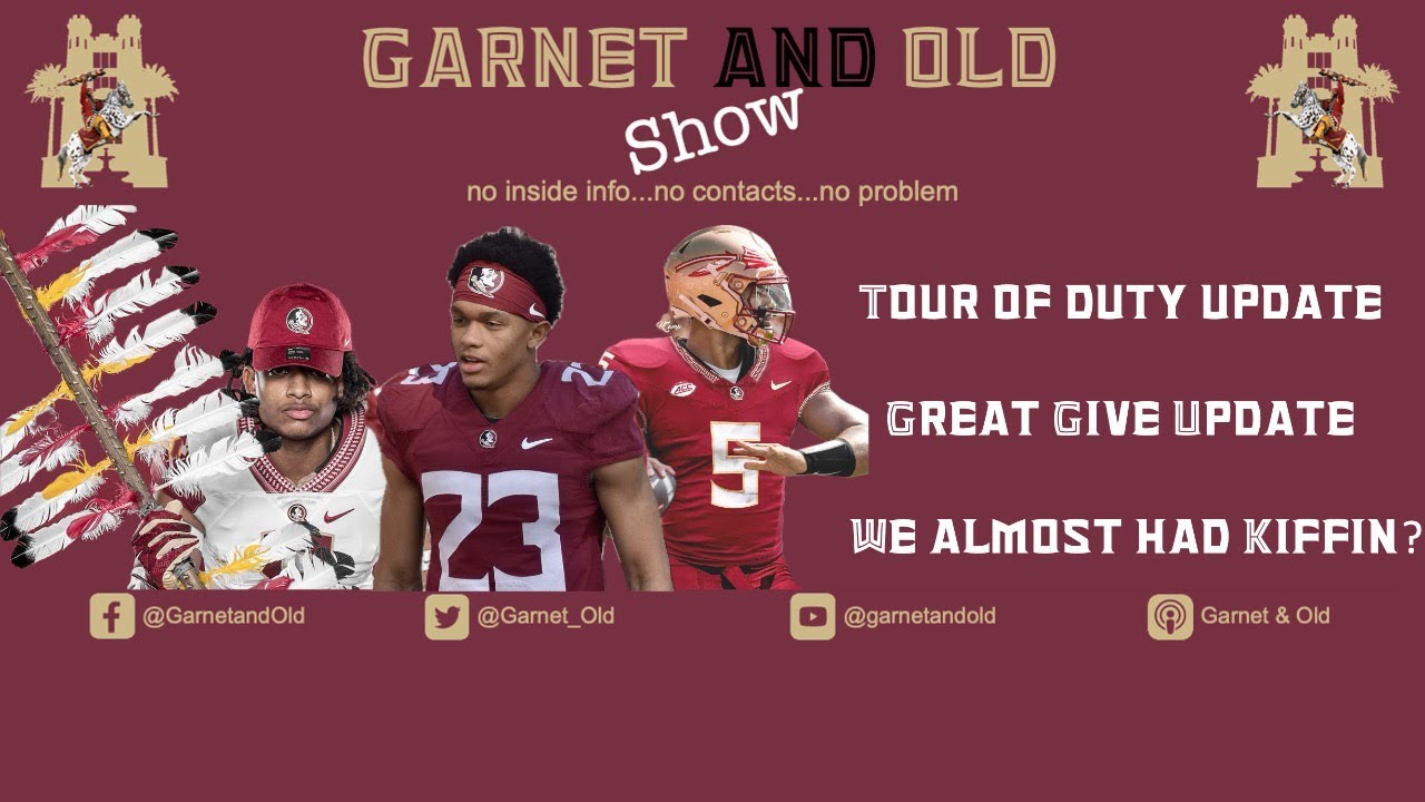 FSU Tour of Duty - Great Give Update - Kiffin Almost Coach? - YouTube