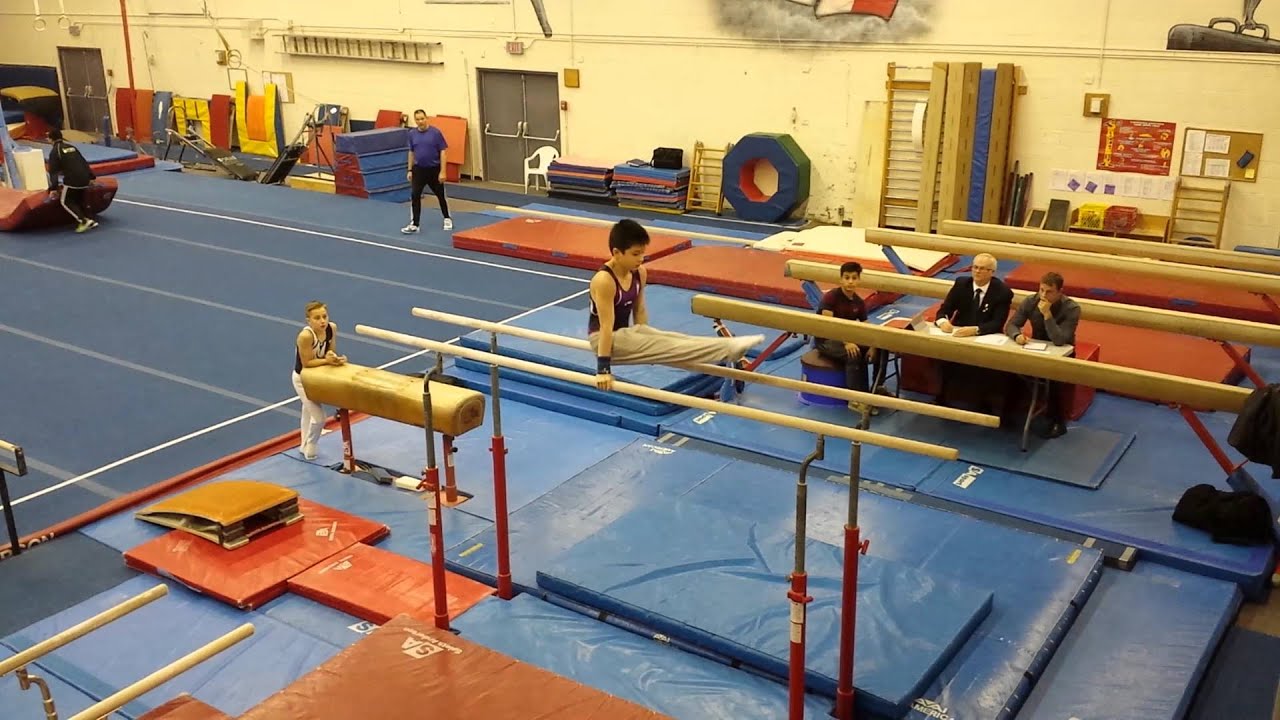 2016 BC Winter Games trials - parallel bars - YouTube