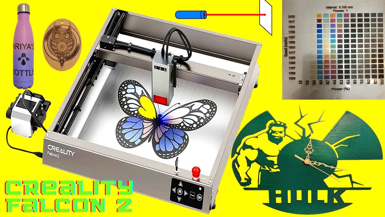 Creality Falcon 2 22w Laser Engraving and Cutting Machine Full Review ...