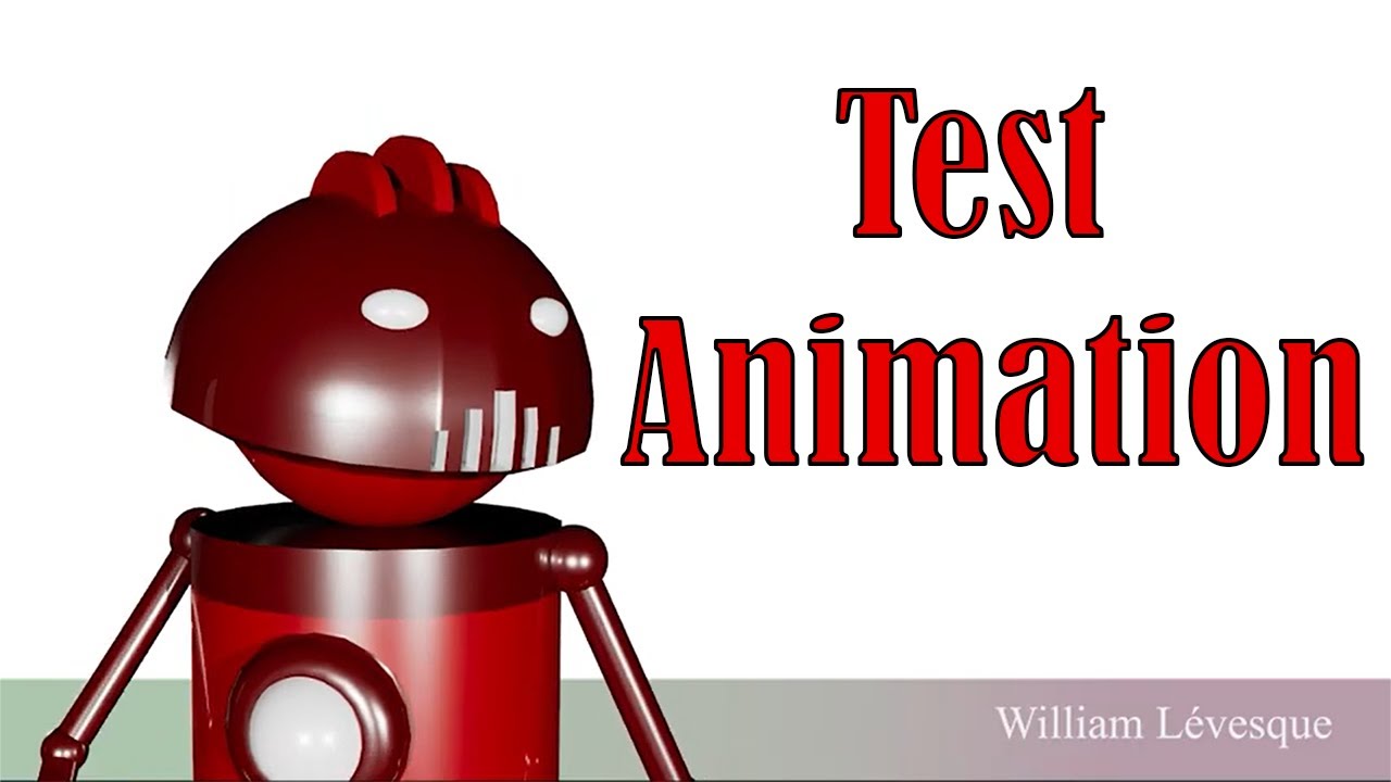 Test d'animation Robot / 3D / Session automne 2023 / BASA ulaval - YouTube