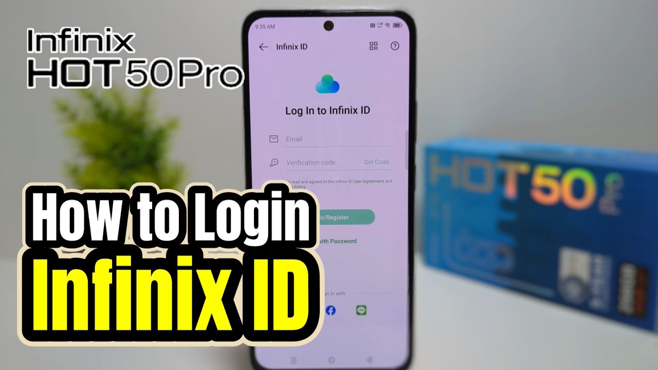 How To Log In To Infinix ID With Google In Infinix Hot 50 Pro - YouTube