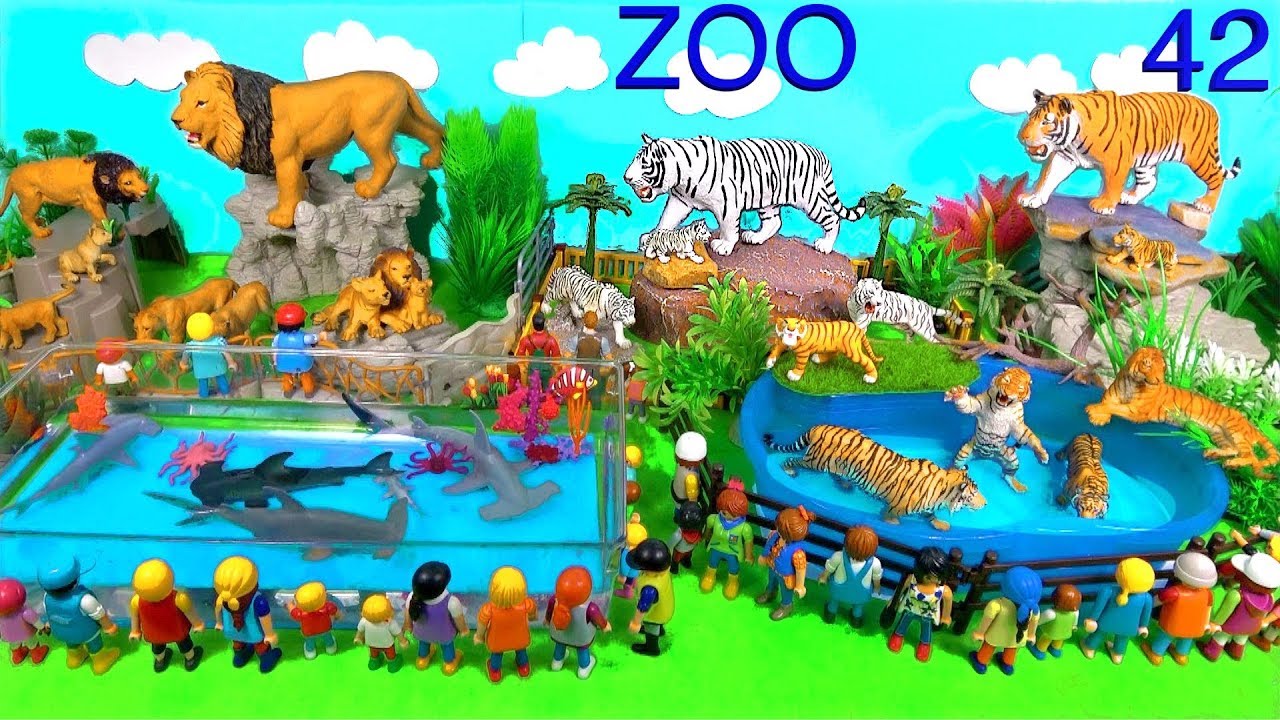 Wild Zoo Animal Toys For Kids - Learn Animal Names and Sounds - Learn ...