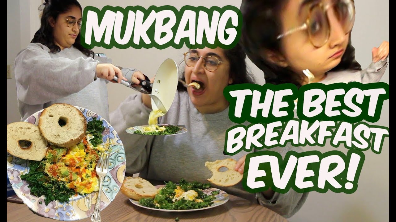 how to make THE BEST breakfast ever + mukbang - YouTube