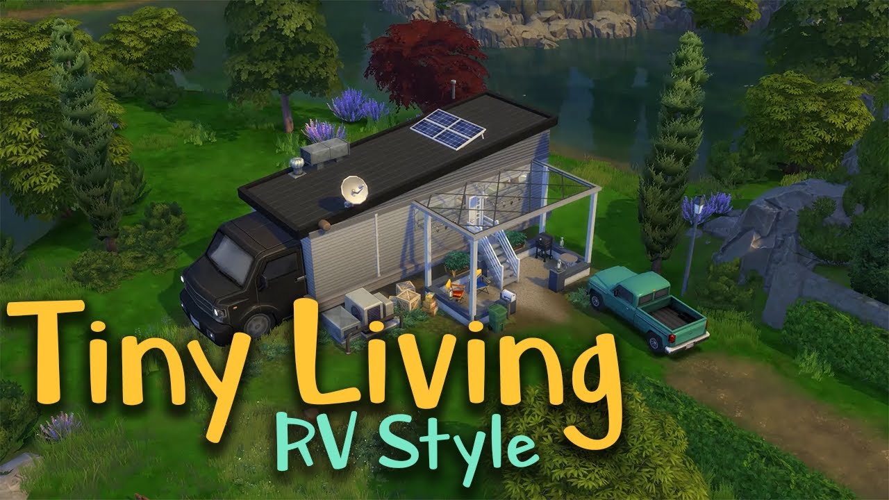 The Sims 4 | Speed Build | Tiny Living | RV Trailer - YouTube