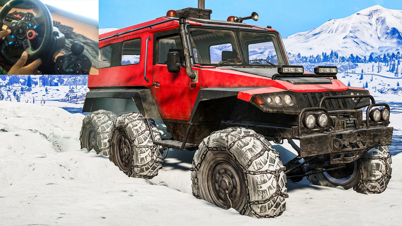 Trekol Ice Off Road Russia SnowRunner 4K60 Logitech G29 and Shifter ...