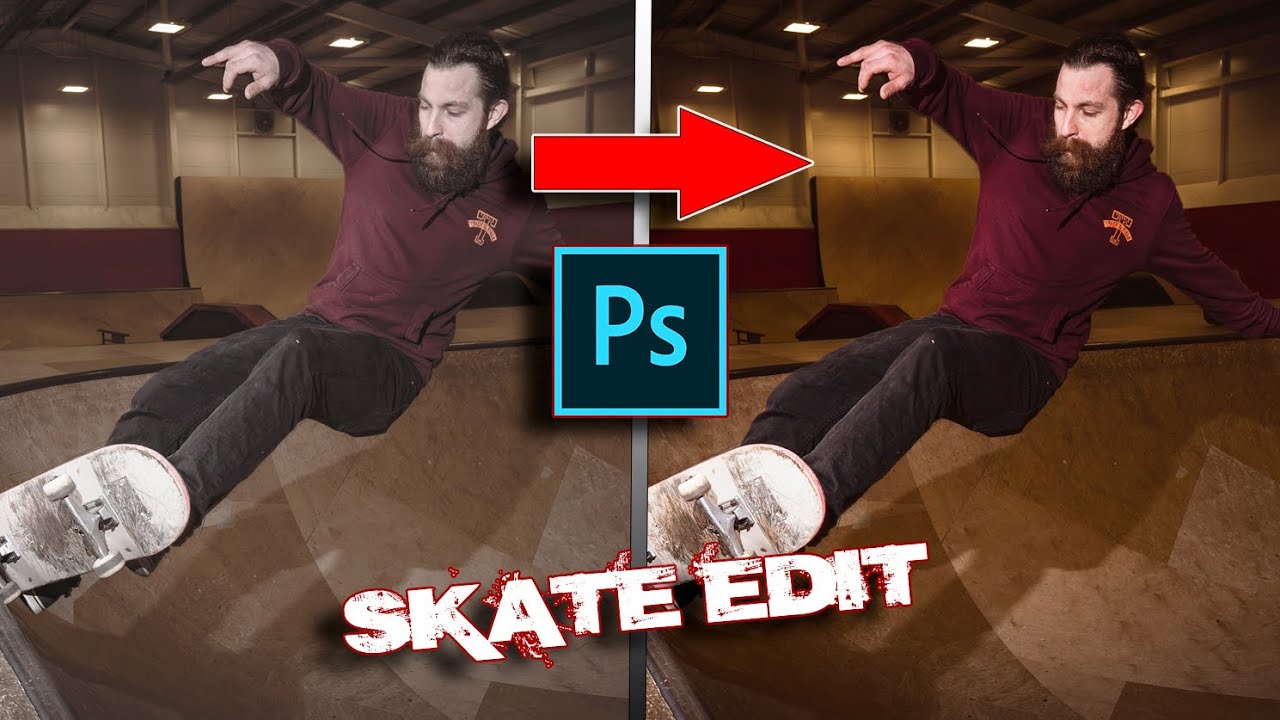 WATCH ME EDIT | IN PHOTOSHOP | SKATE PHOTOGRAPHY - YouTube
