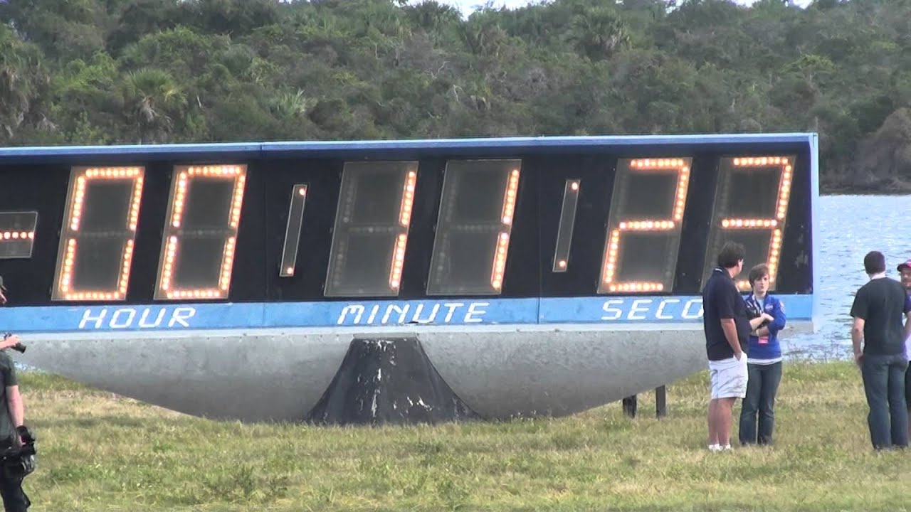 Kennedy Space Center countdown clock - YouTube