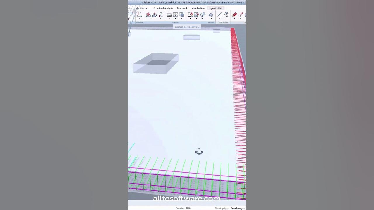 Slab reinforcement by ALLTO PythonParts - YouTube