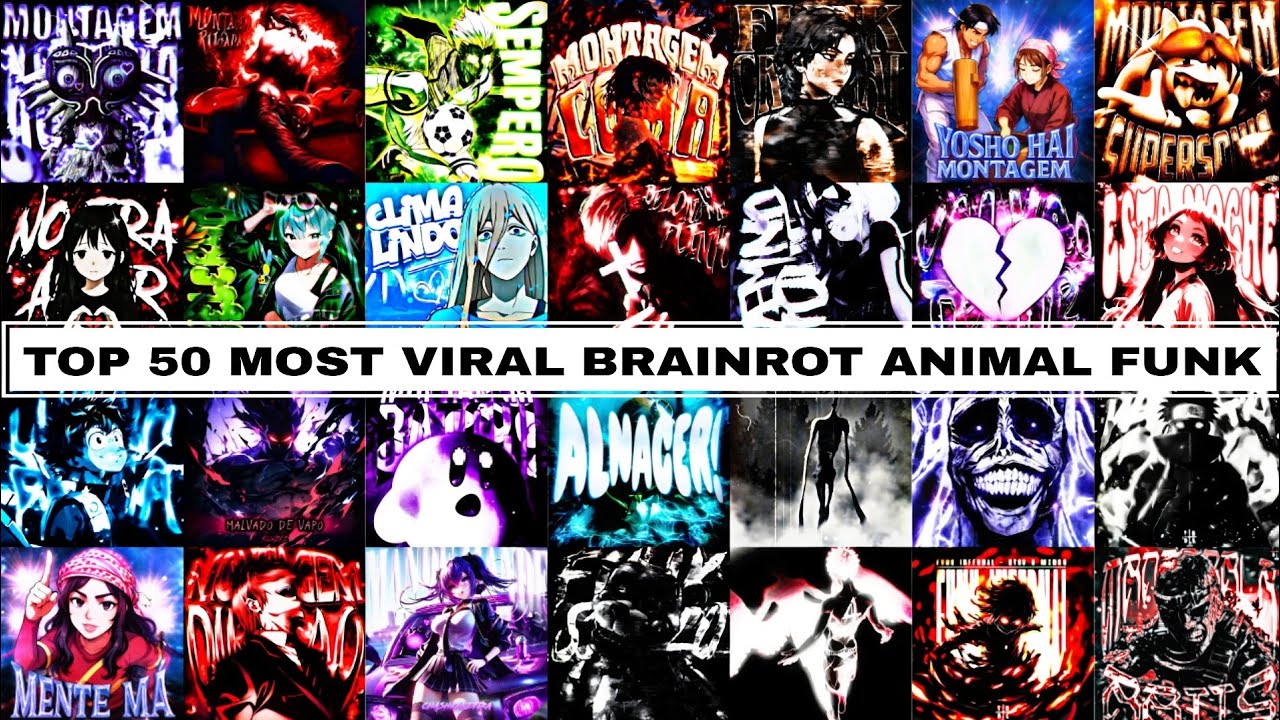 TOP 50 MOST VIRAL BRAINROT ANIMAL FUNK 🐺🔥 Brazilian Phonk 2025 AURA ...