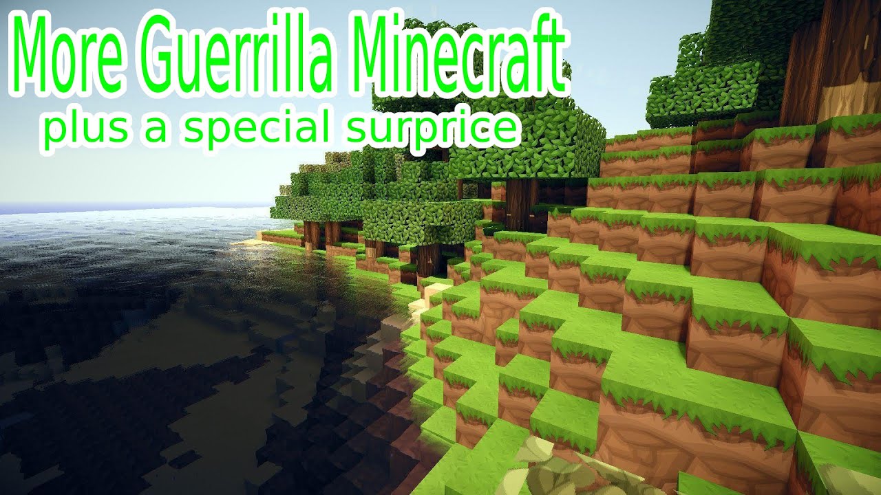 More guerrilla Minecraft plus a special surprise ^-^ - YouTube